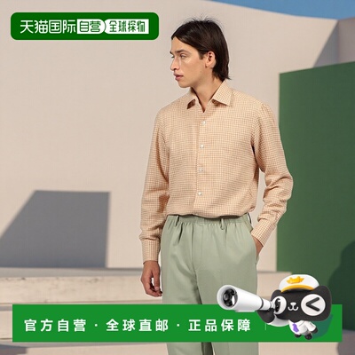 1h可退 日本直邮Maria Santangelo 男士特别定制款无领衬衫 62014