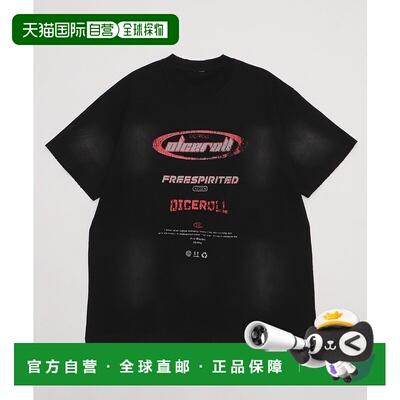 1h可退 日本直邮Figments 男女同款 Y2K复古大版T恤 FG25SS268