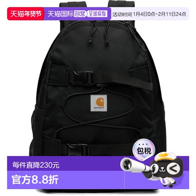 1h可退 香港直邮潮奢 CARHARTT WIP 男士 黑色 Kickflip 双肩包 I