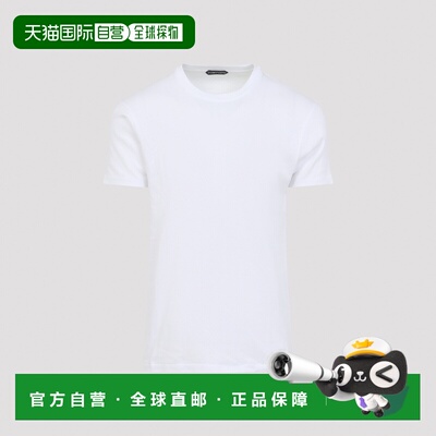 1h可退 欧洲直邮TOM FORD 男士T恤 JCS032JMC111WAA SS2026 白色