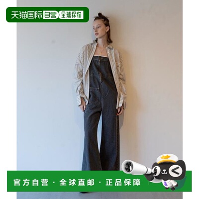 日本直邮SOMETHING 设计 带拉链吊带连体裤 牛仔【付后1h可退】