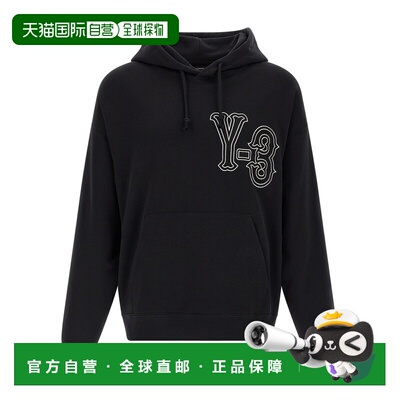 香港直邮Y-3 男士卫衣 KQ9305BLACK SS2026 黑色 'El5 Gfx' hoodi