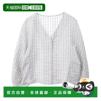 1h可退 日本直邮martinique 女士V领卡什克尔风格衬衫 A0351FB325