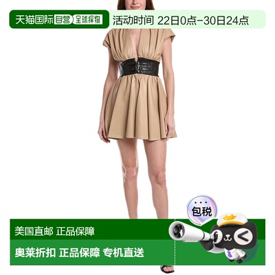 自营ALEXIS Berlin Mini Dress - Brown 连衣裙美国直发奥莱