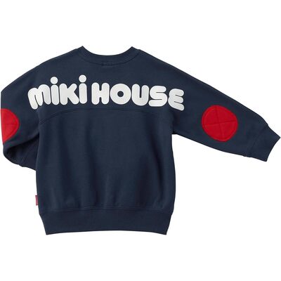 【日本直邮】MIKI HOUSE 亲子装儿童长袖运动衫 藏青 10-5620-682