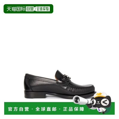 自营Salvatore Ferragamo Calfskin Slip-On Men's Loafers - bla