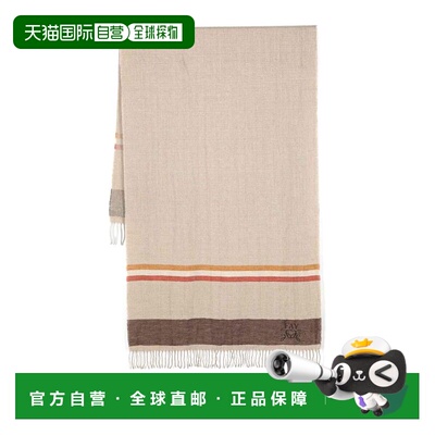 FAY 女士围巾 NSWF2486900VZG6Q30 SS2024 浅棕色 Stripe Scarf