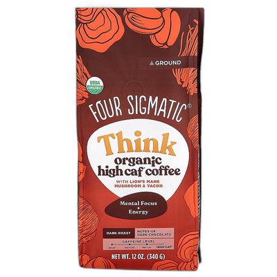 香港直邮Four Sigmatic,Think，有机高浓度咖啡，配狮鬃菇和雪莲1