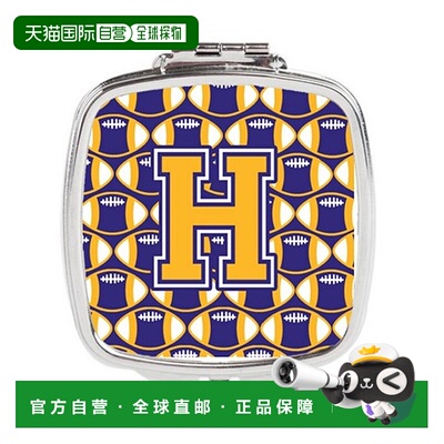 自营 Carolines Treasures CJ1064-HSCM 字母 H 足球紫色和正品