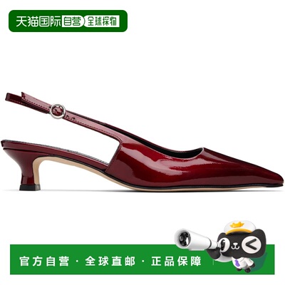 香港直邮aeyde 女士 酒红色 Catrina Patent Leather 中跟鞋 A11P