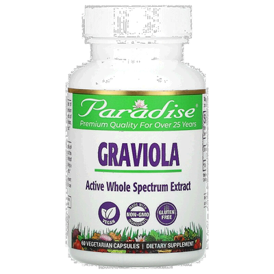 香港直发Paradise Herbs番荔枝素食胶囊促吸收膳食纤维健康60粒