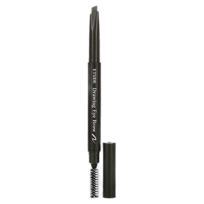 Etude,眉笔，01 深棕色，1 支正品防水自然立体