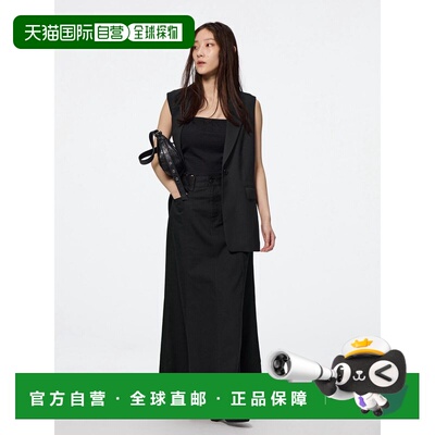 日潮跑腿GU极优 喇叭连衣裙长88.0-95.0cm 09 BLACK WOMEN XS 356