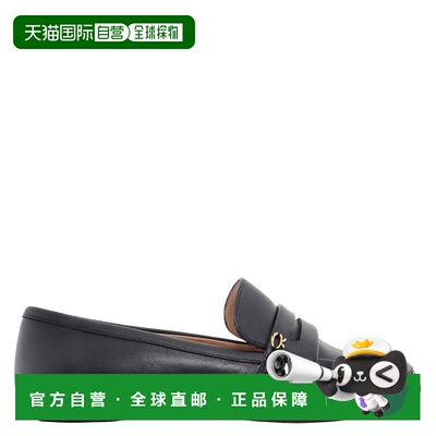 自营Gianvito Rossi Giorgia Leather Loafers - black 美国奥莱