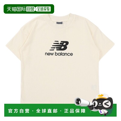日本直邮New Balance 纽巴伦儿童新款堆叠logo短袖T恤YT6124DNSST
