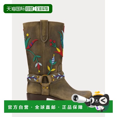 澳大利亚直邮ralph lauren PRL与TÓPA联名皮革药靴