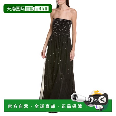 自营ba&sh Laura Maxi Dress - black 美国奥莱直发连衣裙长裙