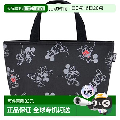 【日本直邮】Thermos膳魔师 保温午餐袋 4L 米奇图黑色 RFF-004DS