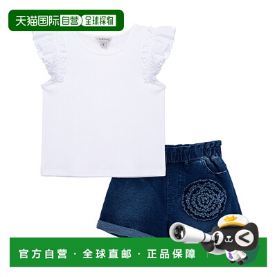 自营 Habitual Ruffle Sleeve Short Set - white 美国奥莱直发