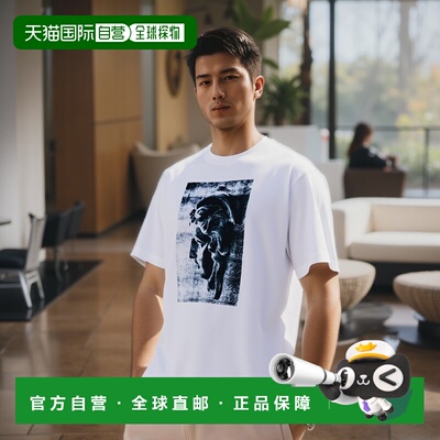 香港直邮VERSACE 男士T恤 10133021A150851W000 AW2025白色男装