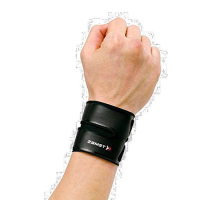 【日本直邮】Zamst赞斯特户外运动轻薄腕带L黑色足球护具 374003