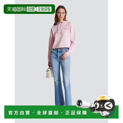 香港直邮BALMAIN 女士针织毛衣 DF1JP040BB01OIS AW2024 粉红色