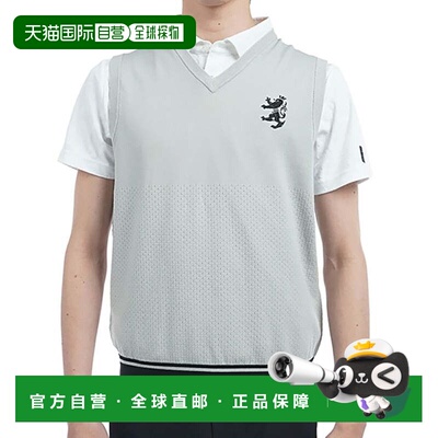 日本直邮Admiral GOLF 男士聚酯针织背心 ADMA512-LGRY 高尔夫背