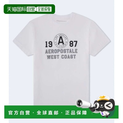 自营Aeropostale West Coast 1987 Graphic Tee - bleach 美国奥