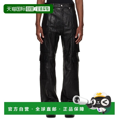 1h可退 香港直邮rick owens 瑞克 欧文斯 男士 黑色 Temple Geth