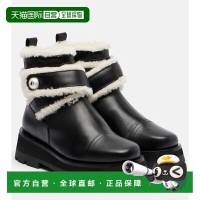 1h可退 香港直邮Jimmy Choo 周仰杰 女士 Meena 皮质短靴女靴