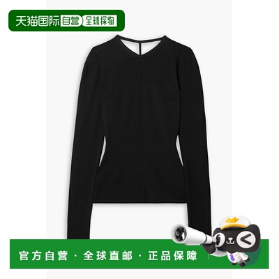 1h可退 香港直邮KHAITE 女士 长袖上衣 9500400 black黑色 舒适时