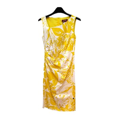 MAX MARA 女士连衣裙 6221184106004 AW2021 黄色 无袖连衣裙