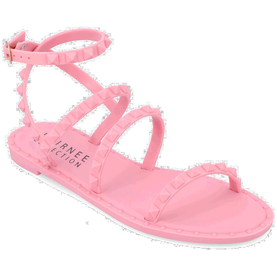 自营 Journee Collection Women's Saphira Sandal pink 美国奥莱