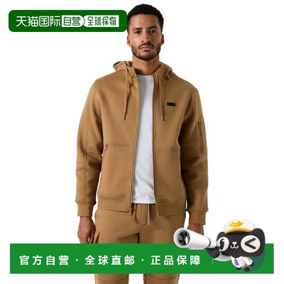 自营guessJoel Full-Zip Fleece Hoodie - khaki river 美国奥莱