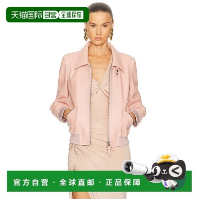 香港直邮Tom Ford 汤姆 福特 女士 皮革衣领夹克 CSL778LEX373