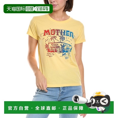 自营MOTHER The Boxy Goodie Goodie T-Shirt - yellow 美国奥莱