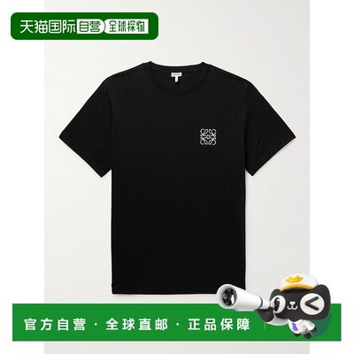 1h可退 LOEWE 罗意威 男士 花字印花短袖T恤 H526Y22X75