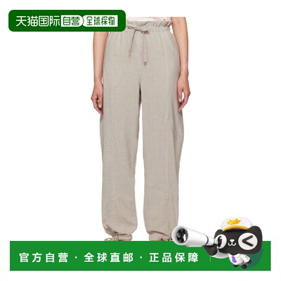 香港直邮GANNI 女士休闲裤 F9217498 AW2024 花色 Elasticated Wa