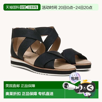 自营Women's LifeStride Zoom H5220S1001 Sandals Black Open To