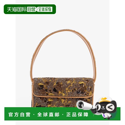 1h可退 香港直邮潮奢 Staud 女士 全幅珠子刺绣肩包 H25F6001PBVN