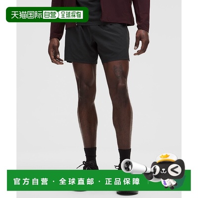 韩国直邮lululemon Run Crew Ripstop 短裤 6 *衬里 - BLK
