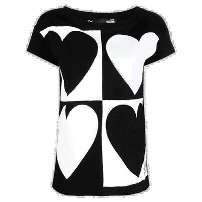 香港直邮MOSCHINO 莫斯奇诺/女士心形印花短袖T恤S/W4F303JE1951