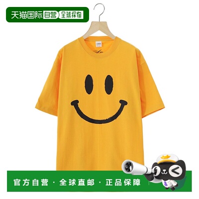 1h可退 日本直邮WP×CAMBER 男女同款 棉质重磅笑脸T恤 半袖T恤