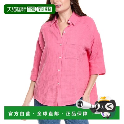 自营 Foxcroft Joanna Gauze Shirt - pink 美国奥莱直发