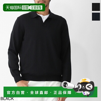 日本直邮Gran Sasso 男士长袖针织 Polo衫57189 14813 099 运动休