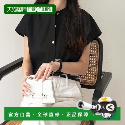 日本直邮GeeRA 棉感法式短袖束口领衬衫 [R04609EW09109] 衬衫