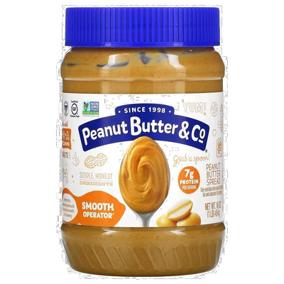香港直发Peanut butter&co花生酱乳脂状无麸质增加蛋白质454g