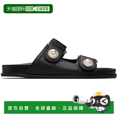 1h可退 香港直邮潮奢 Jimmy Choo 周仰杰 女士 黑色 Fayence 凉鞋