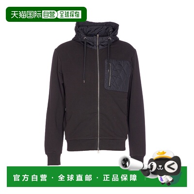 香港直邮HERNO 男士卫衣 JC000060U500179300 AW2025 黑色 拉链连