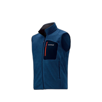 日潮跑腿Montbell 男女运动马甲CLIMAPLUS100保暖摇粒绒1106603